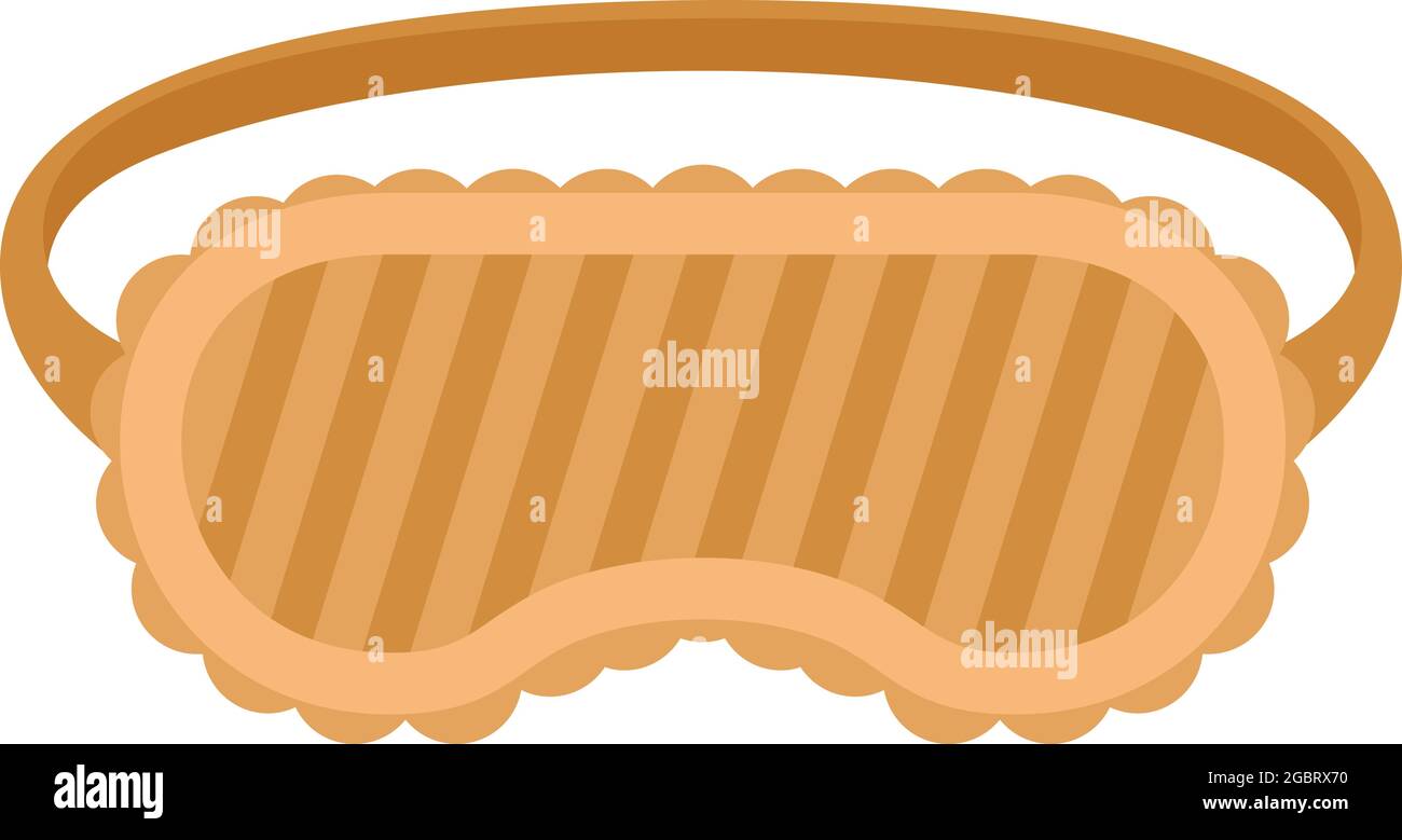 Nighttime mask icon. Flat illustration of nighttime mask vector icon ...