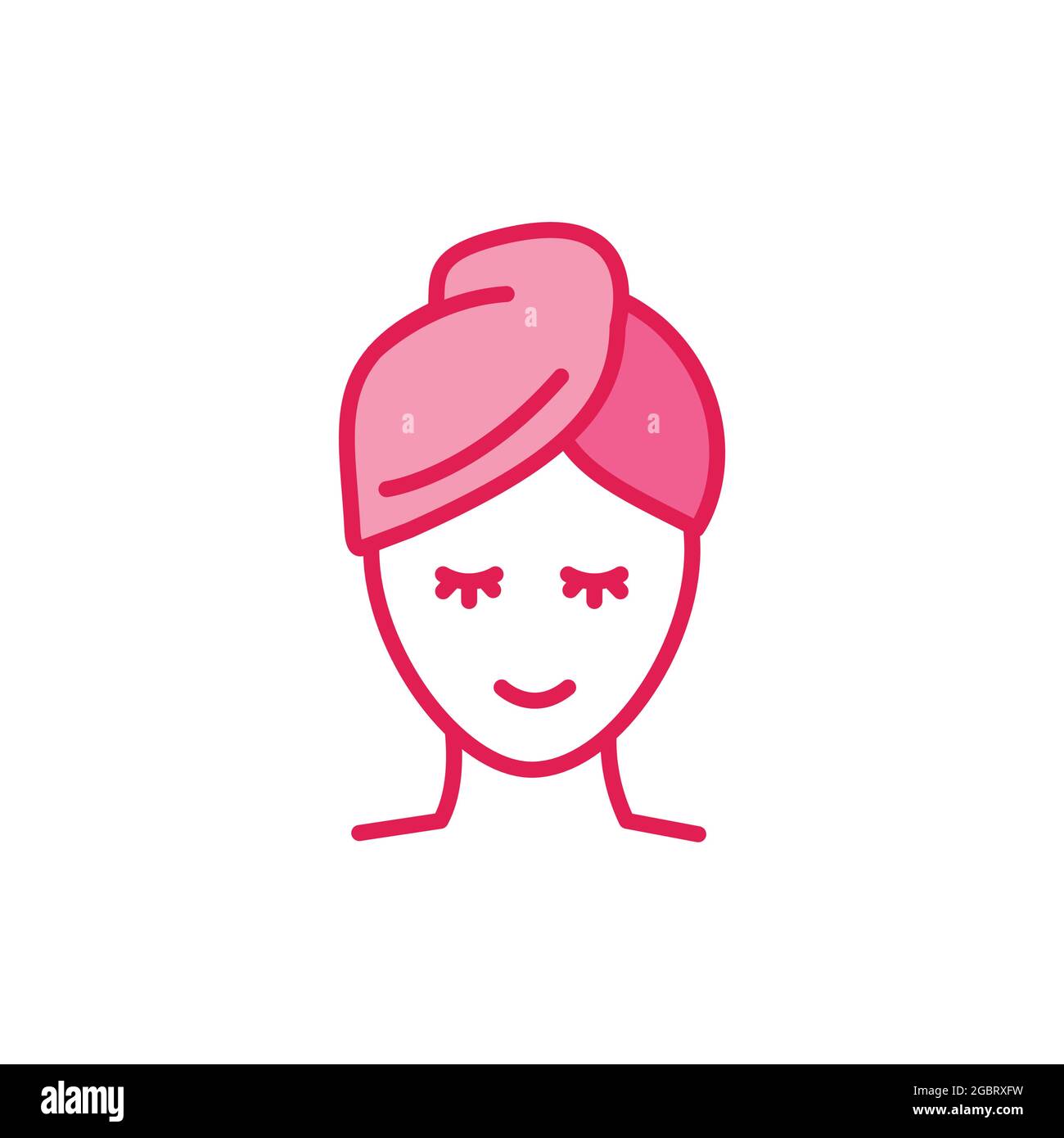 Healthy skin color line icon. Pictogram for web page, mobile app, promo ...