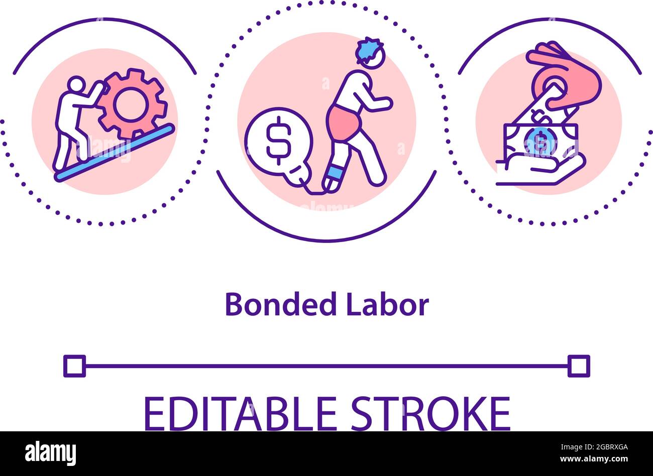 Forced labour Stock Vector Images - Alamy