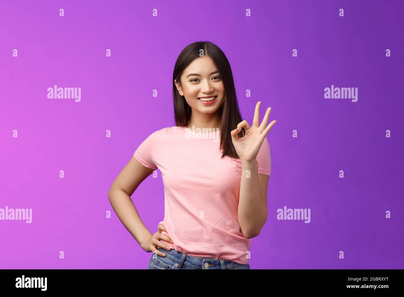 Okay good choice. Tender attractive friendly asian girl shopping ...