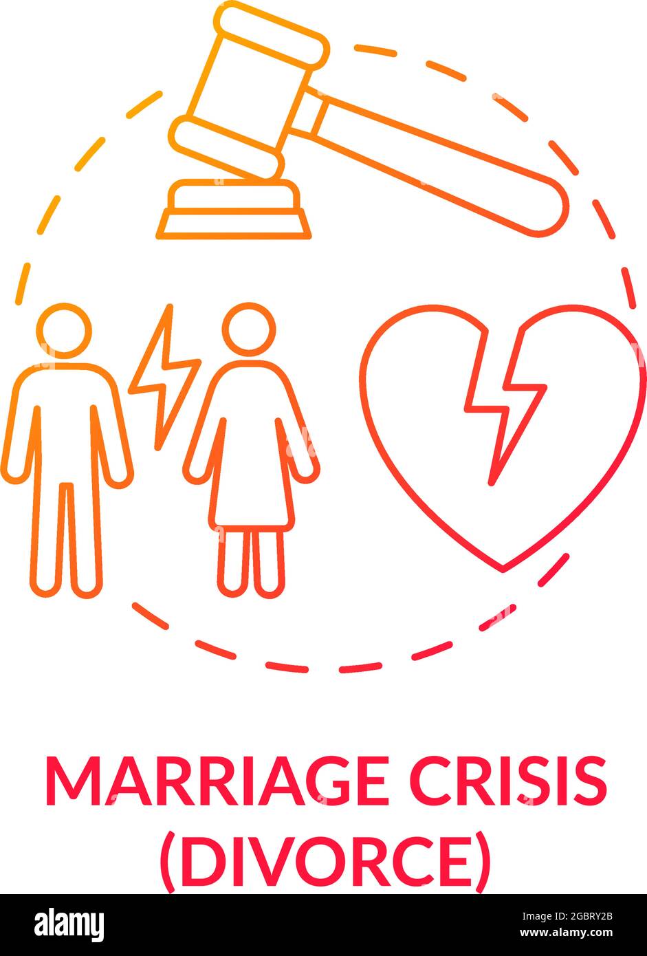 Fragile concept icon linear Cut Out Stock Images & Pictures - Alamy