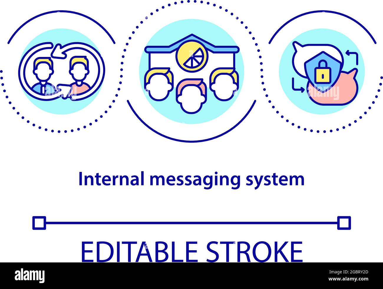 Internal messaging system concept icon Stock Vector Image & Art - Alamy