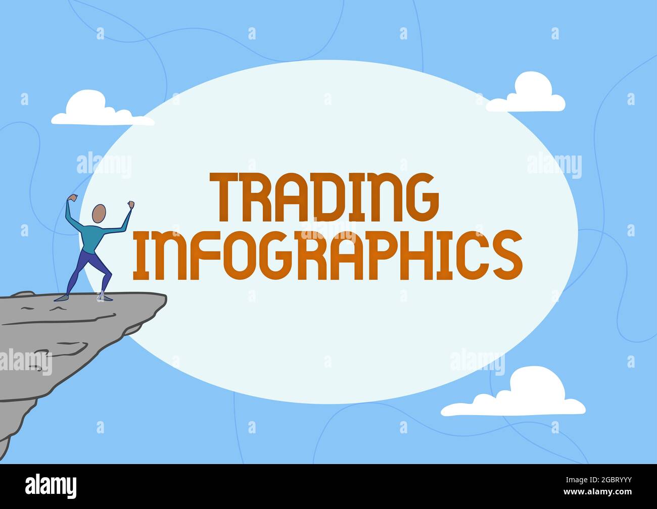 Conceptual display Trading Infographics. Word Written on visual ...