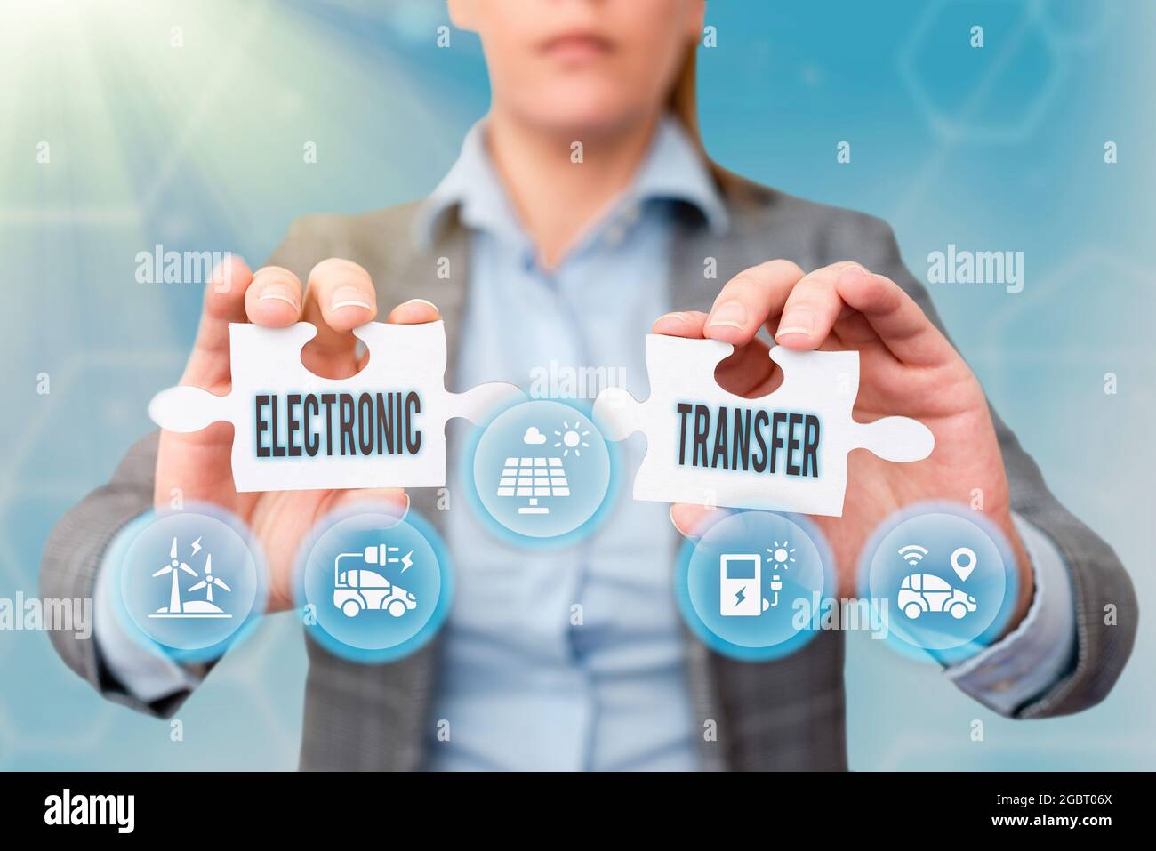 Sign displaying Electronic Transfer. Word for transaction that takes ...