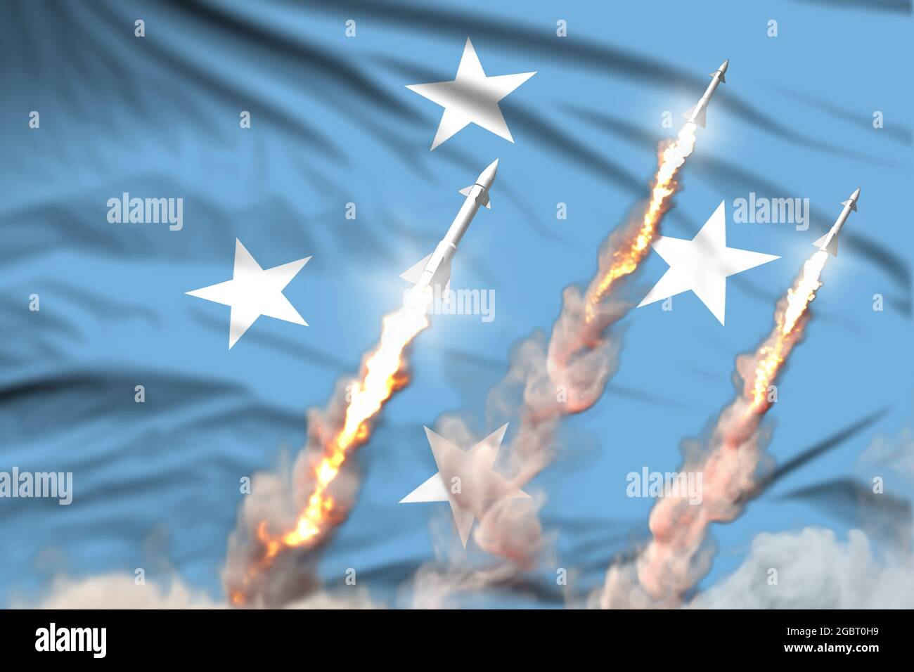 Micronesia nuclear warhead launch - modern strategic nuclear rocket ...