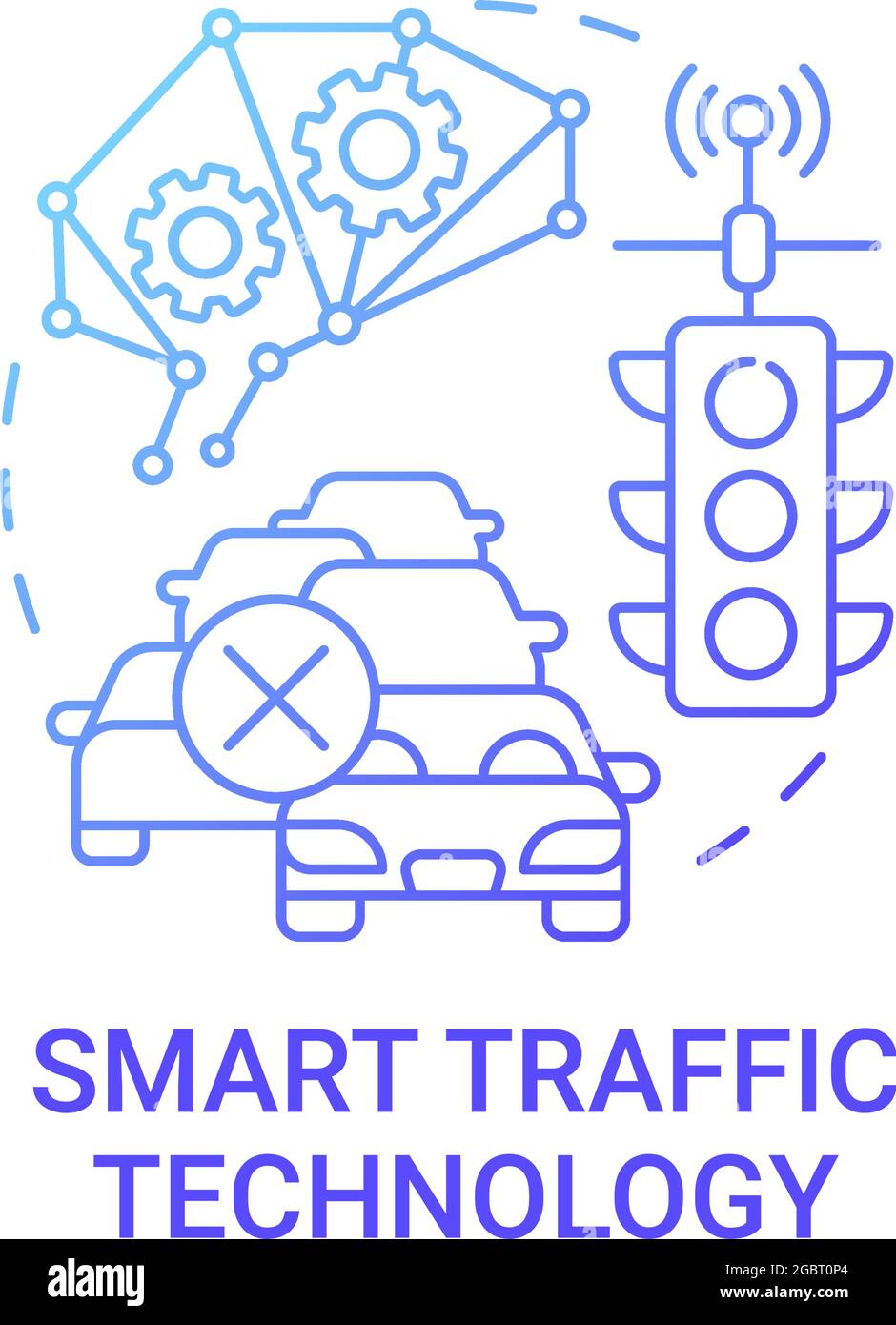 Smart traffic light Stock Vector Images - Alamy