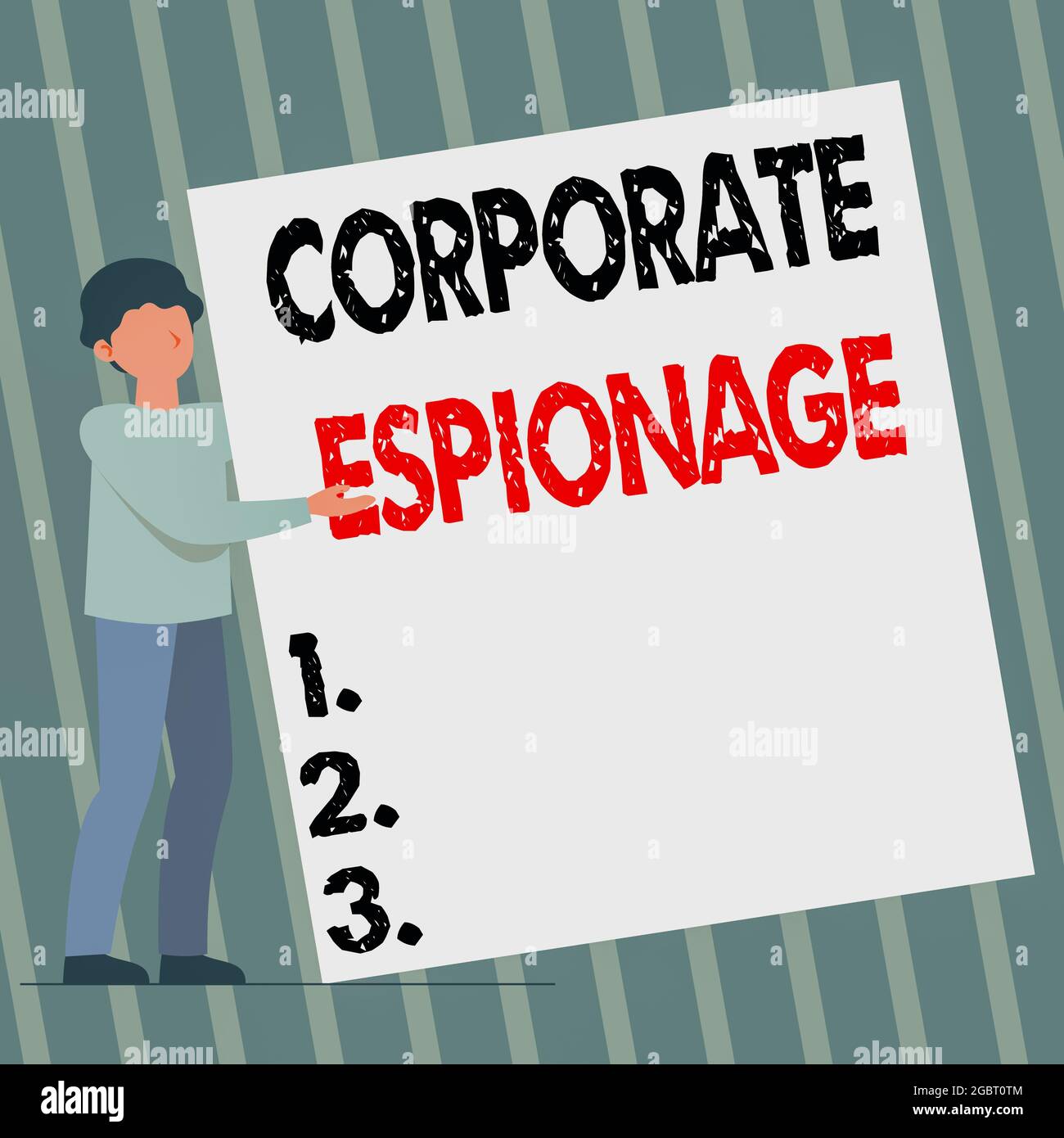 Conceptual display Corporate Espionage. Word Written on form of ...