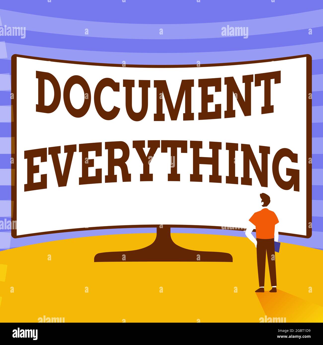 Text caption presenting Document Everything. Business concept computer ...