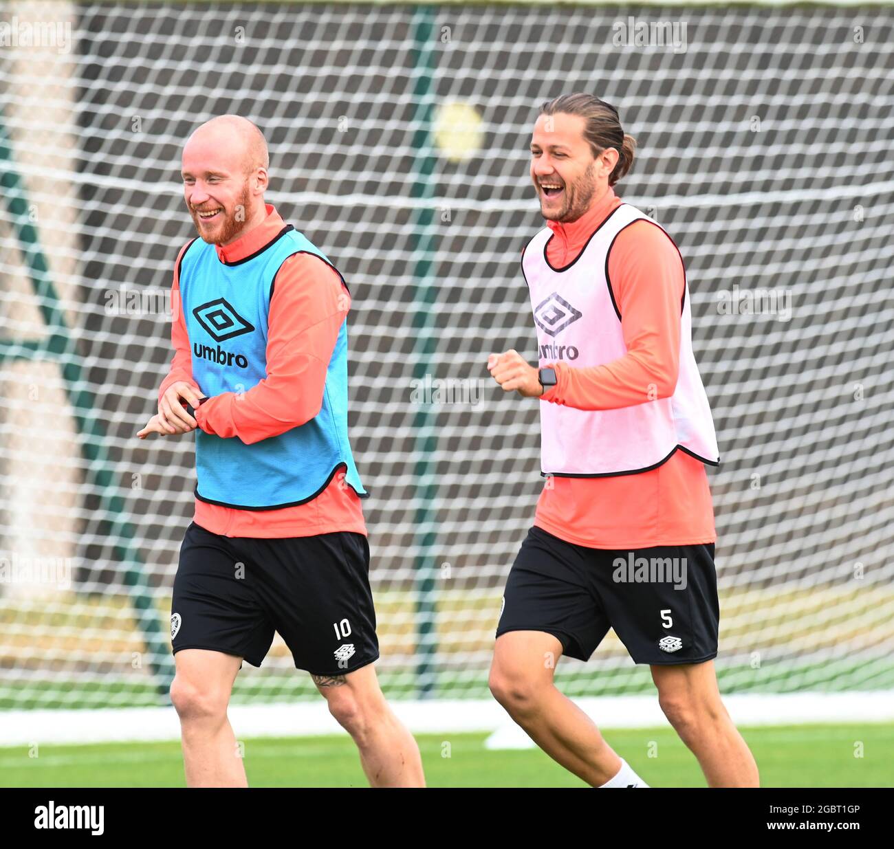 Oriam Sports Centre Edinburgh.Scotland UK.5thAug-21 L/r Hearts Liam ...