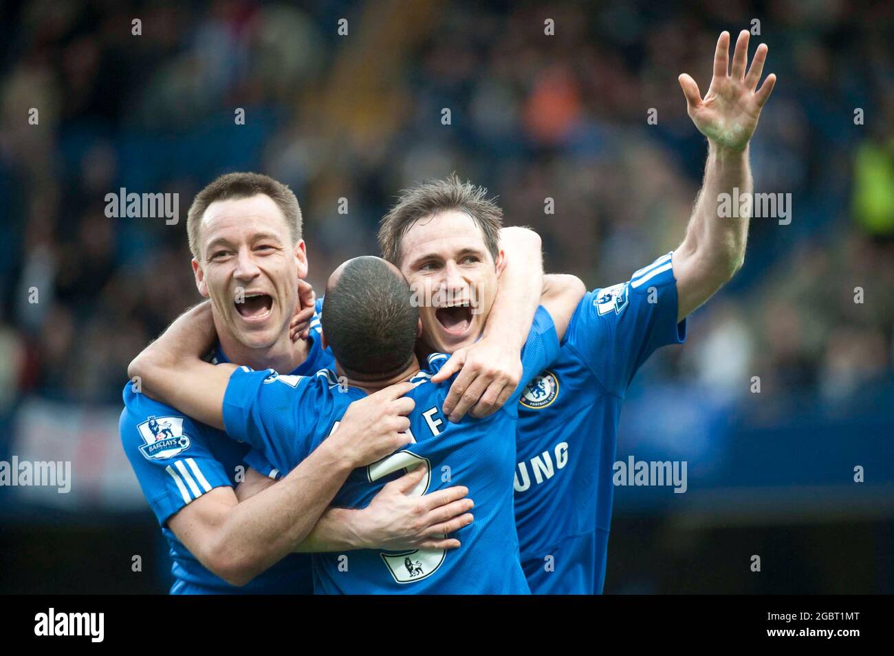 Chelsea v Wigan Pictured celebrating after the chelsea win John Terry ...