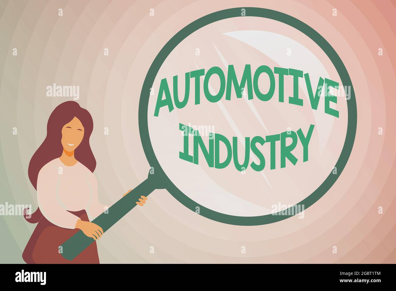 Text caption presenting Automotive Industry. Concept meaning ...