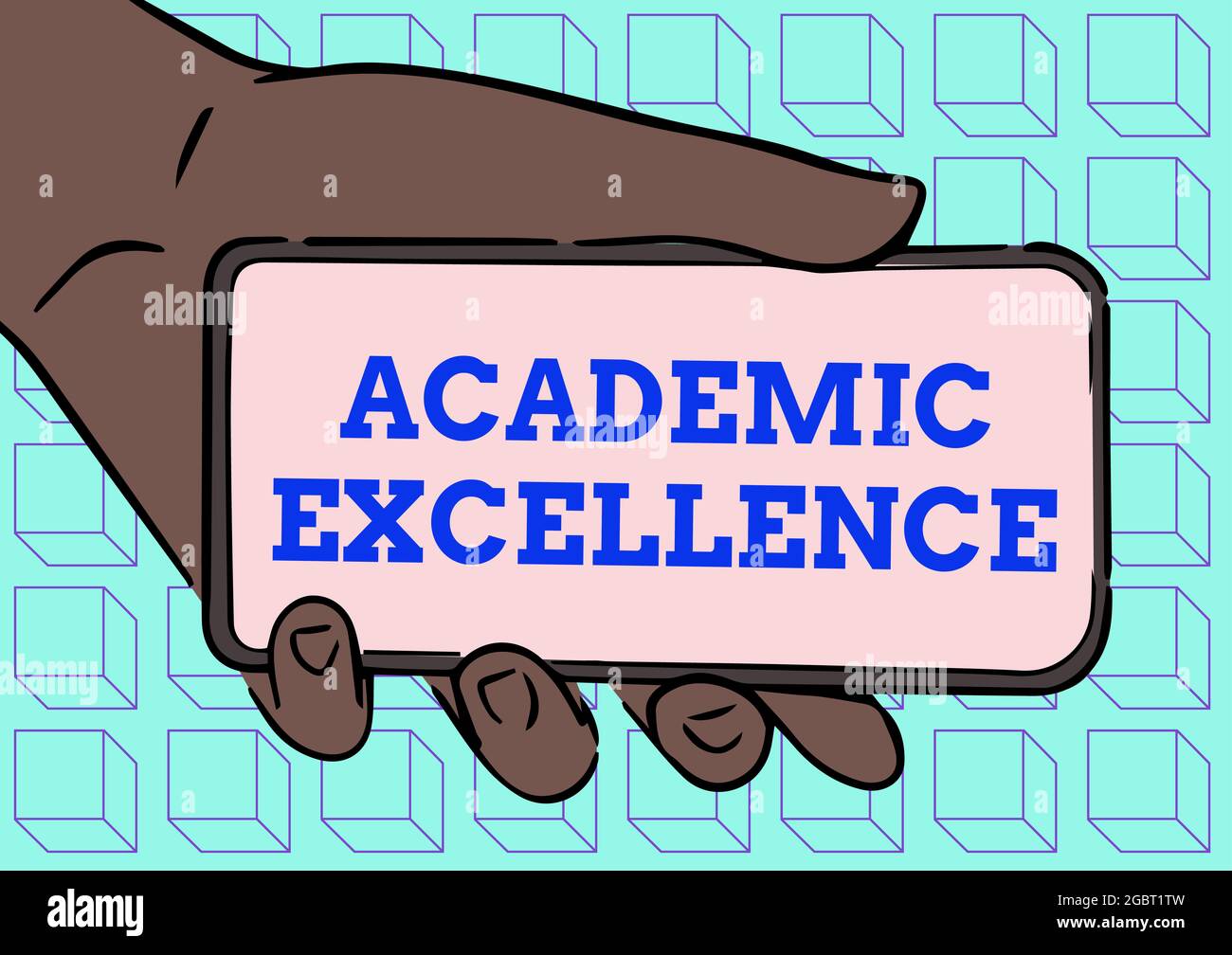 Handwriting text Academic Excellence. Concept meaning Achieving high ...