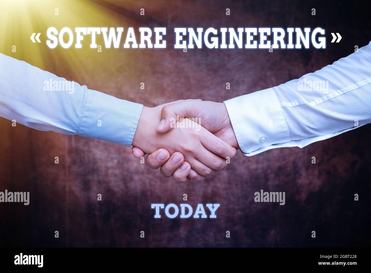 Hand writing sign Software Engineering. Internet Concept apply ...