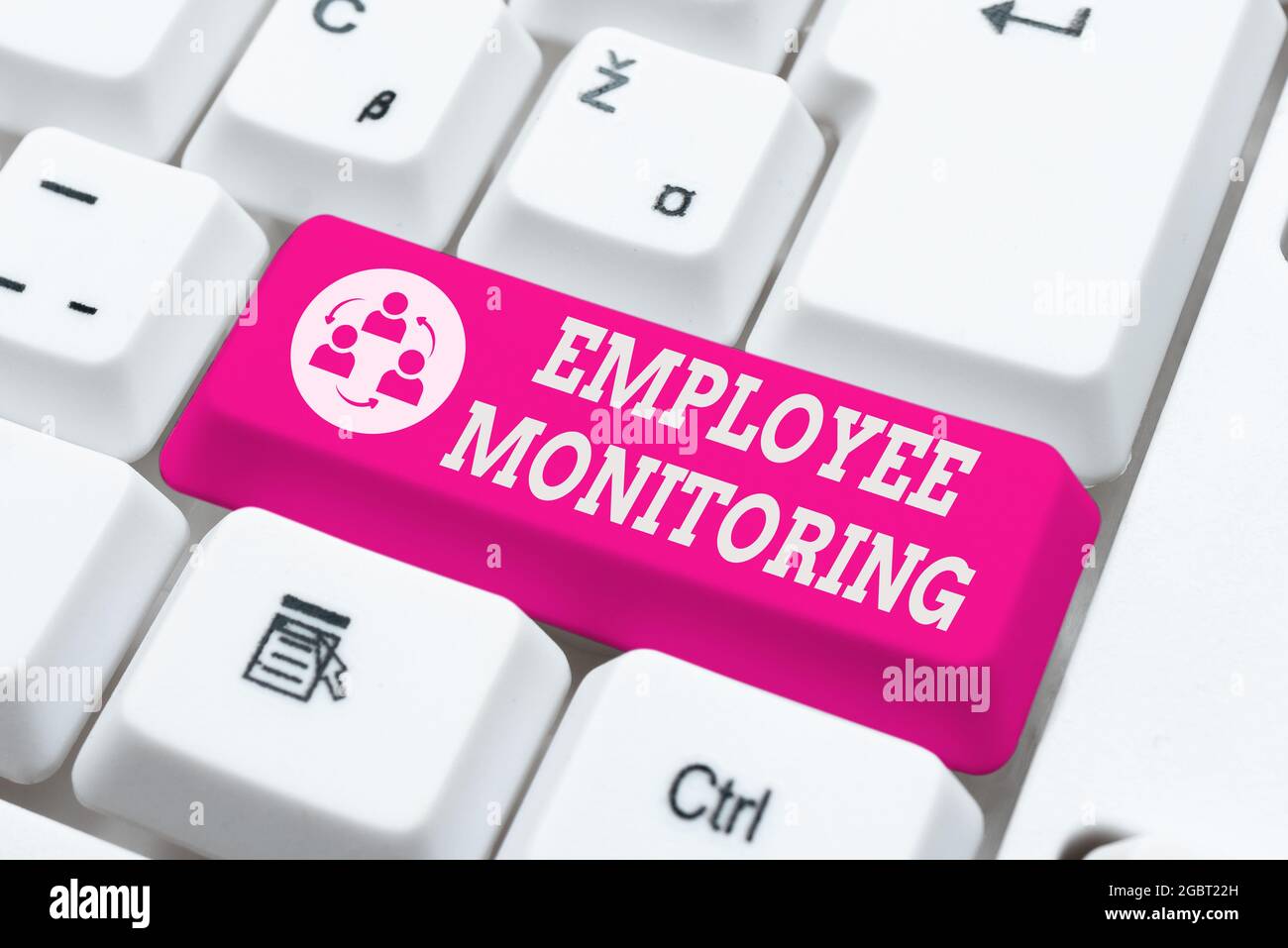 Sign displaying Employee Monitoring. Conceptual photo collecting ...