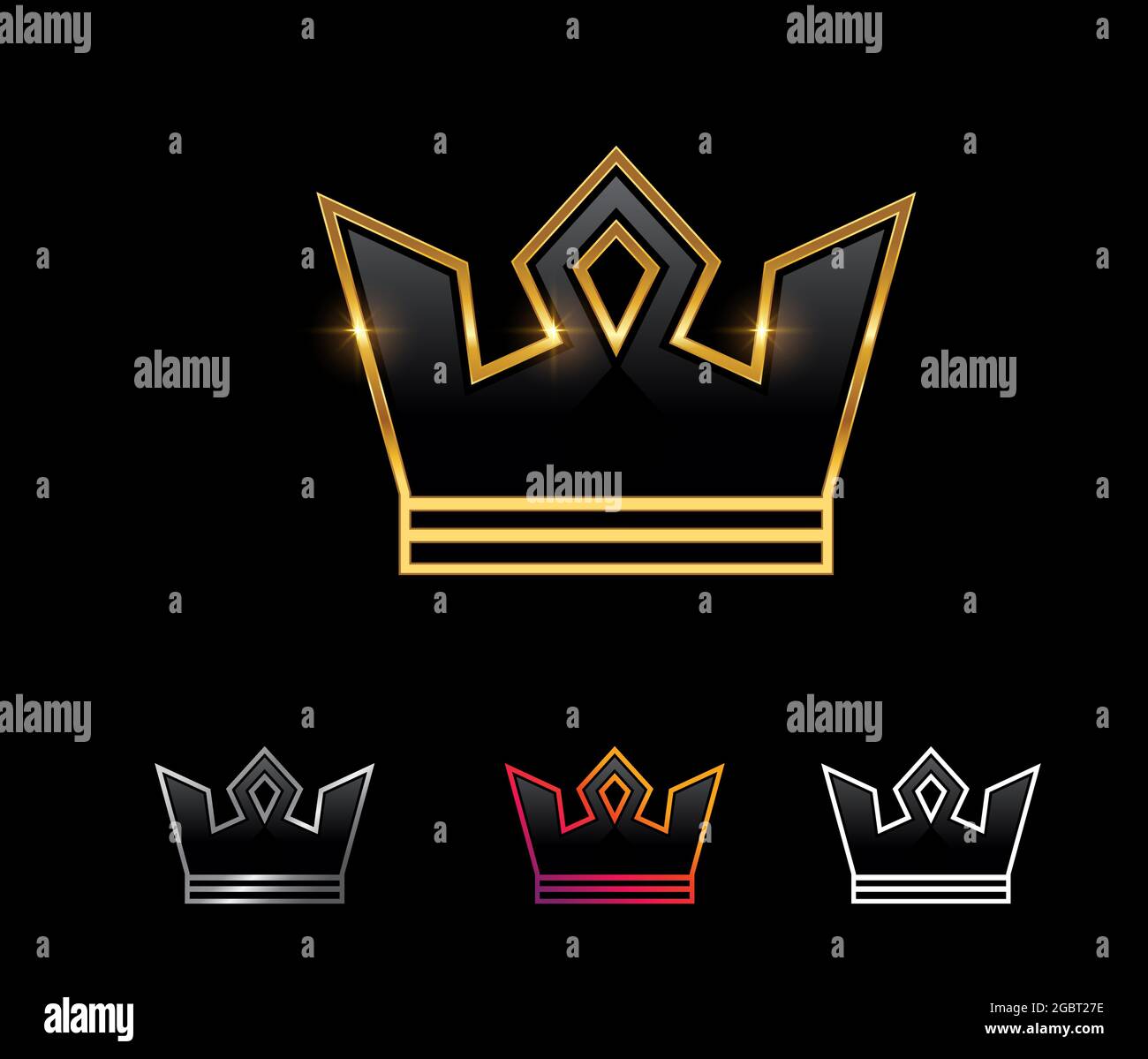Real princess crown Stock Vector Images - Alamy