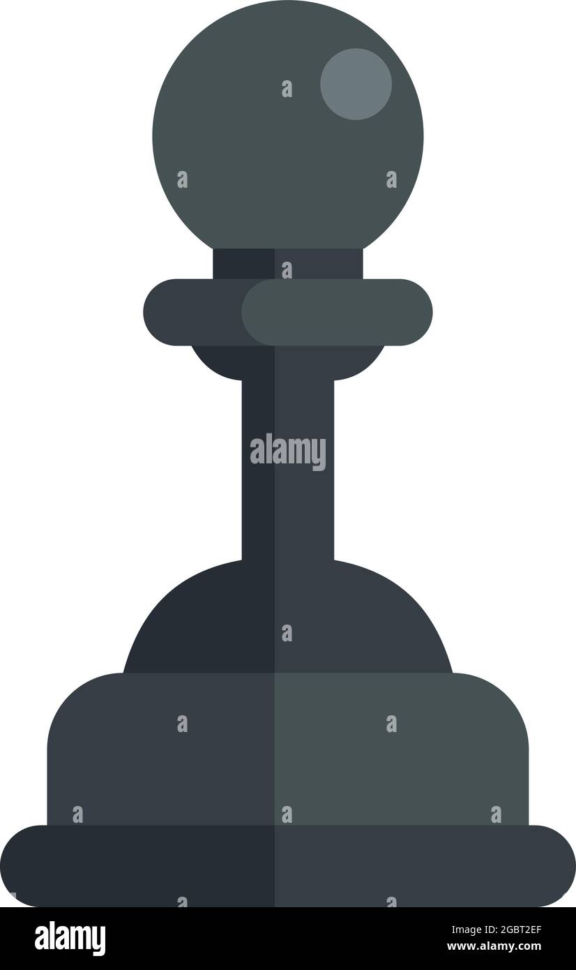 Video game pawn icon. Flat illustration of video game pawn vector icon ...