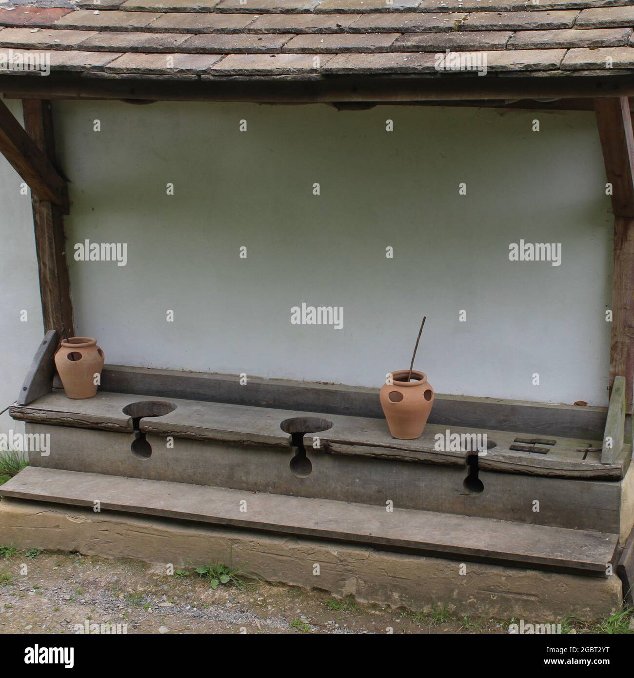 Reconstructed roman toilets hi-res stock photography and images - Alamy