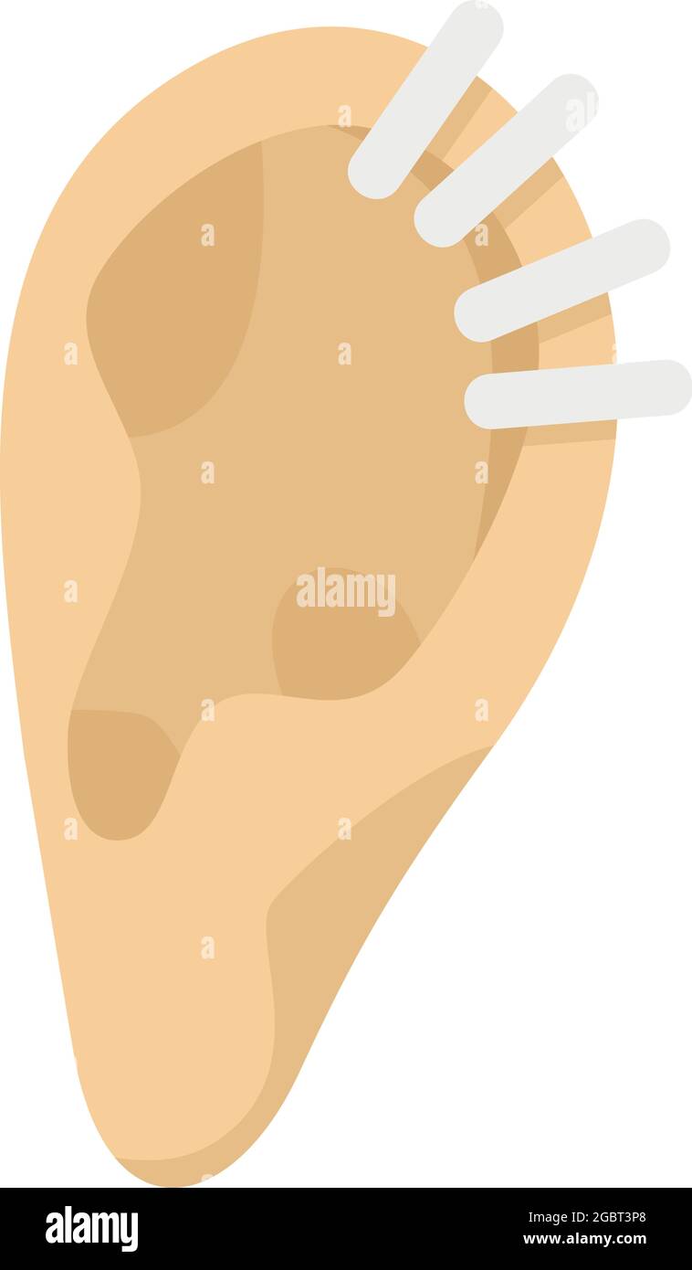 Ear piercing icon. Flat illustration of ear piercing vector icon ...