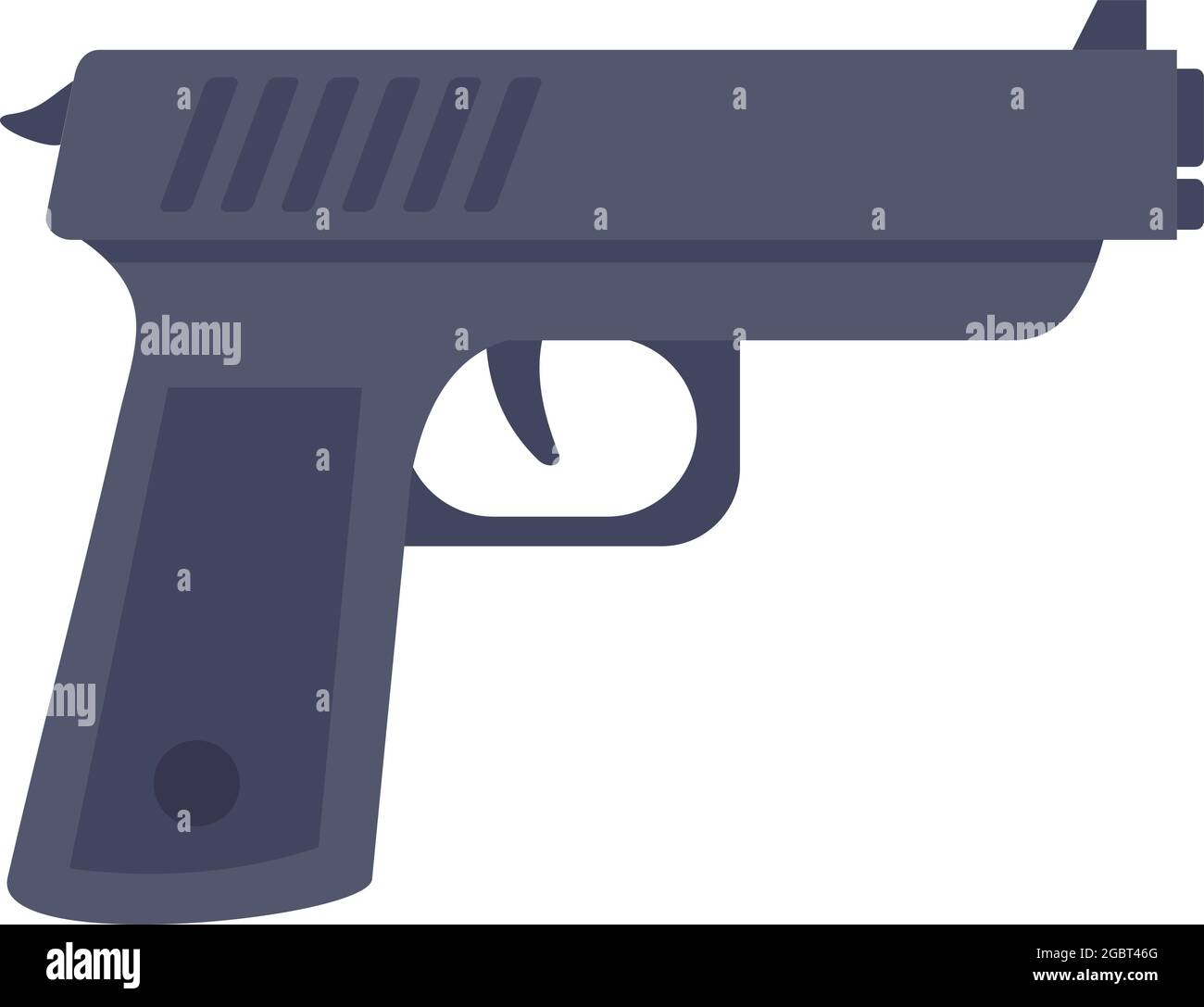 Policeman gun icon. Flat illustration of policeman gun vector icon ...