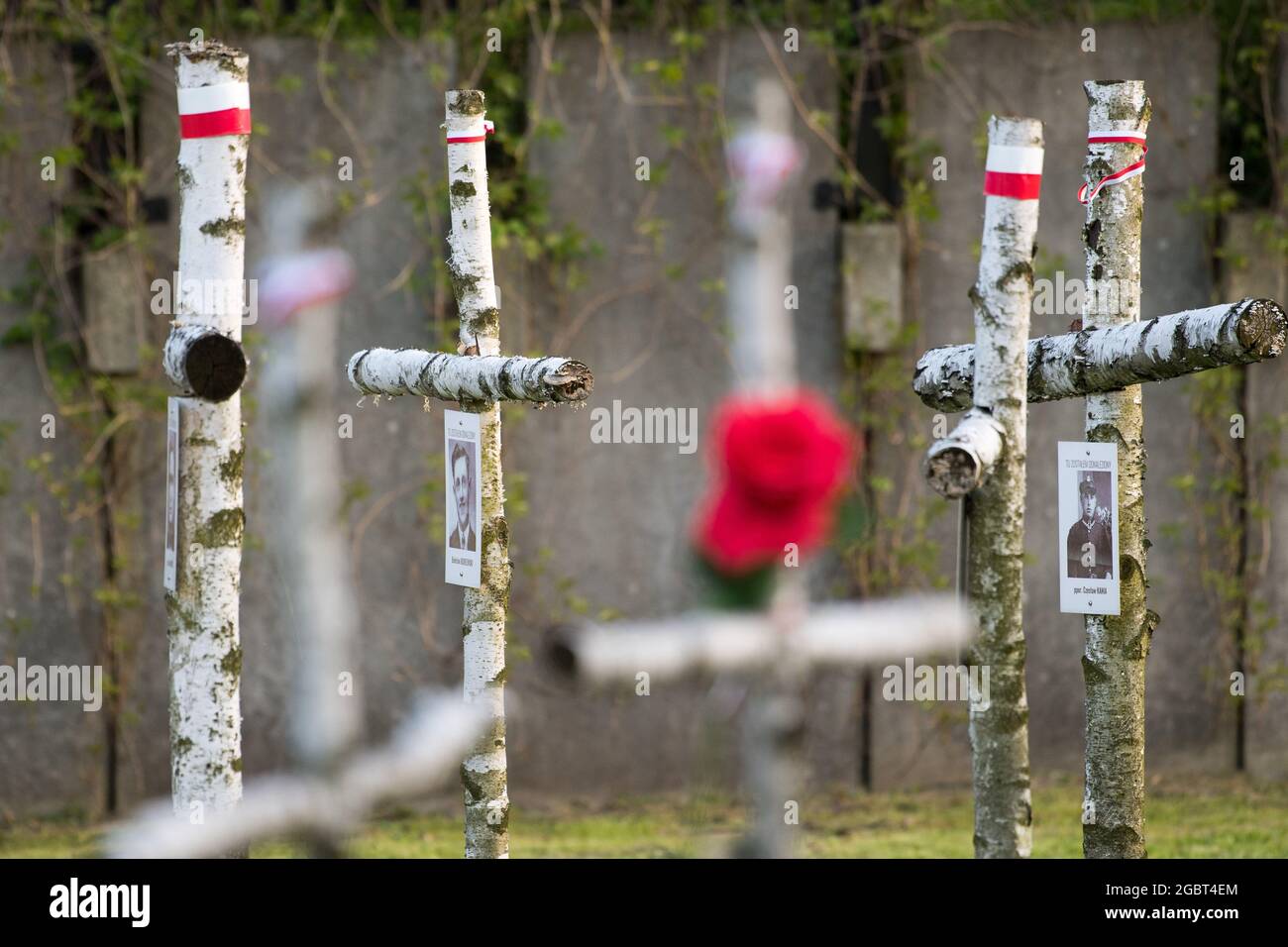 Crosses with pictures of Cursed soldiers (Zolnierze Wykleci) in Quater ...