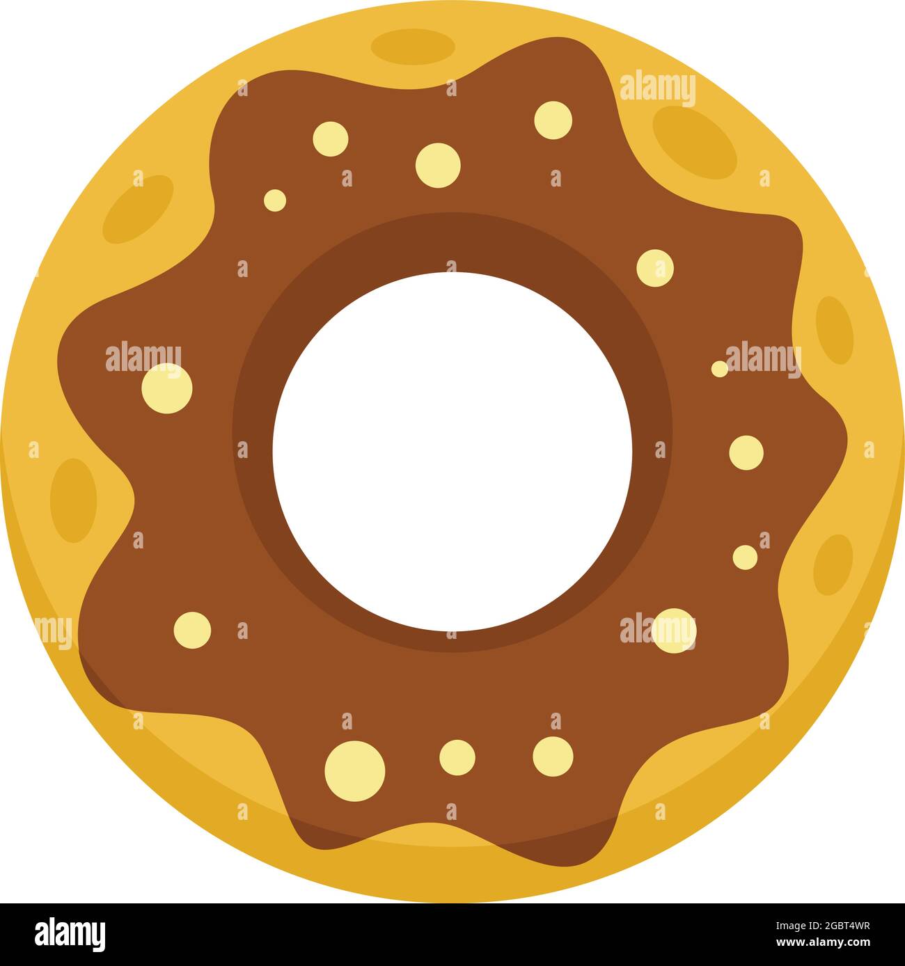 Policeman donut icon. Flat illustration of policeman donut vector icon ...