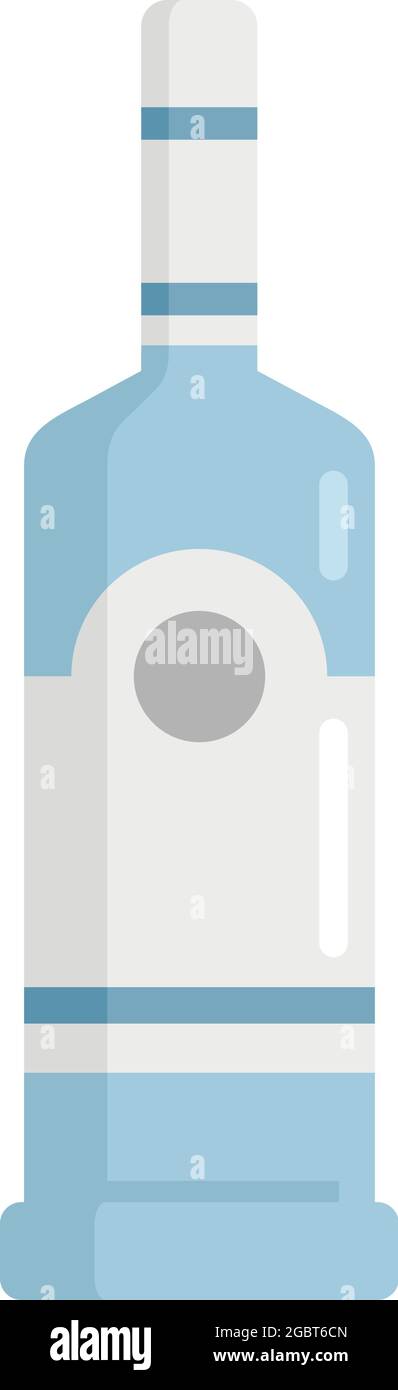 Duty free vodka bottle icon. Flat illustration of duty free vodka ... Duty free vodka bottle icon. Flat illustration of duty free vodka ...
