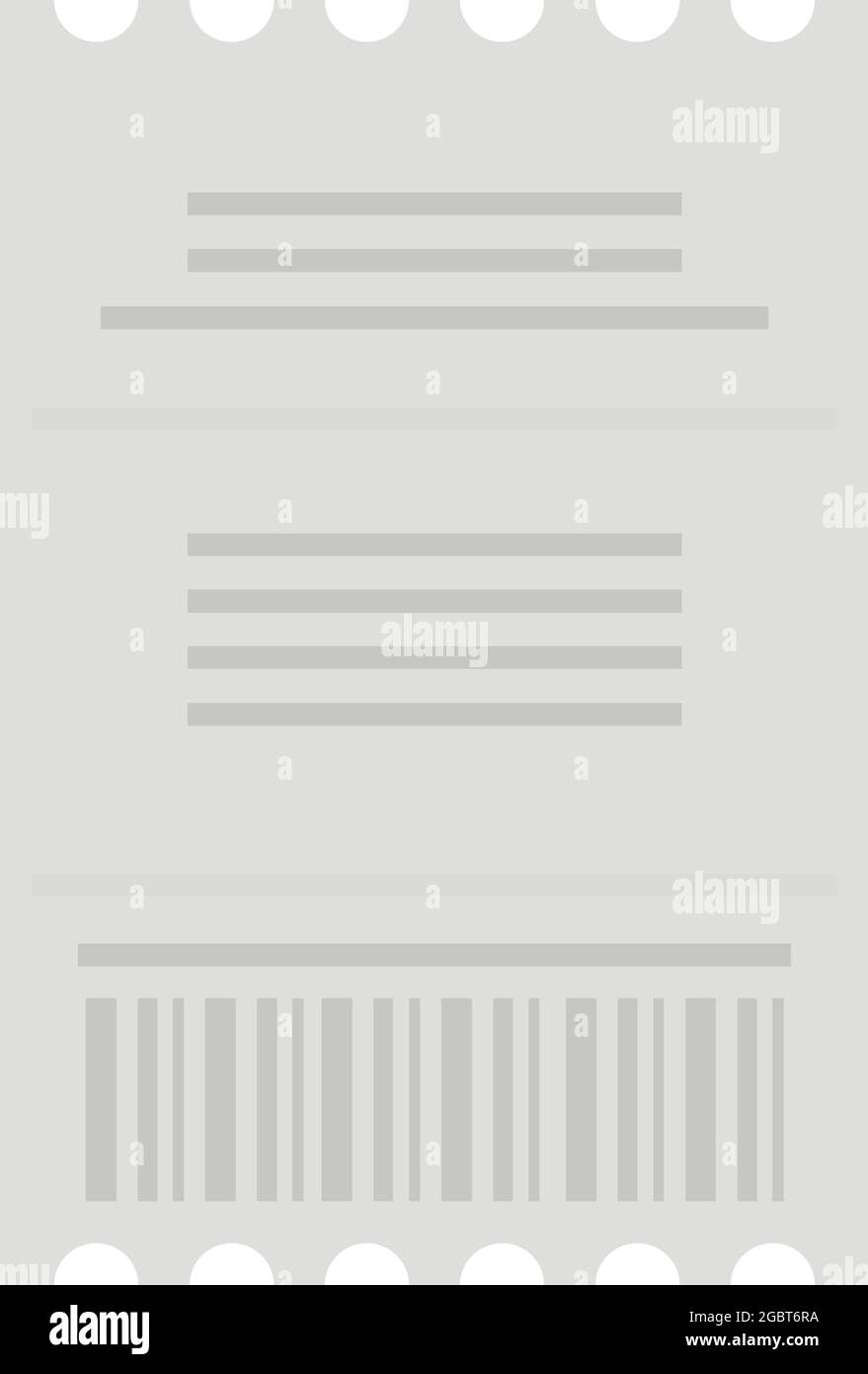 Duty free pay check icon. Flat illustration of duty free pay check ...