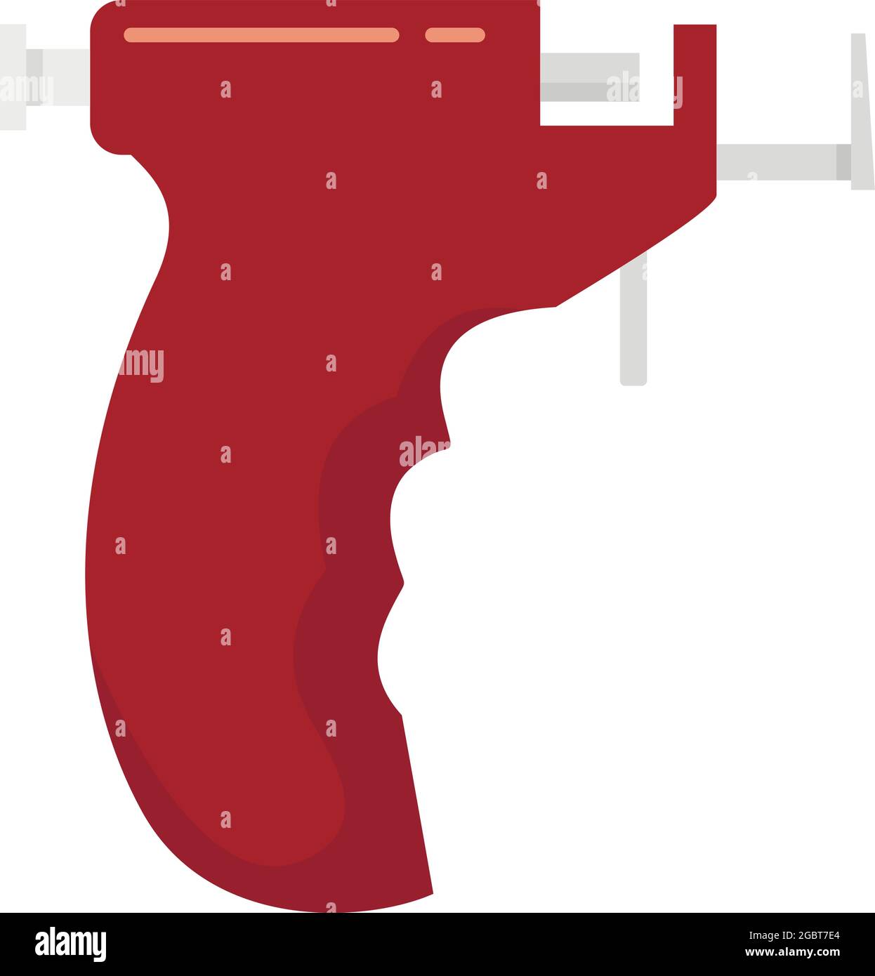 Piercing pistol icon. Flat illustration of piercing pistol vector icon ...