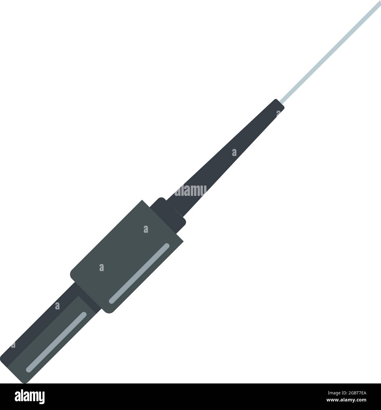 Piercing needle icon. Flat illustration of piercing needle vector icon ...