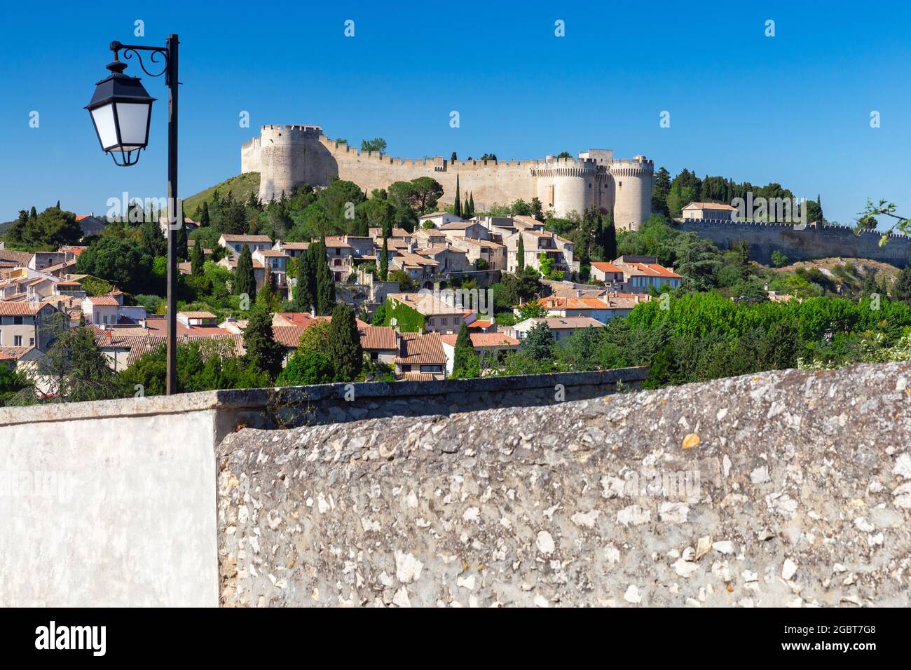 Aerial view of the fort St. Andrew. Avignon. France Provence Stock ...