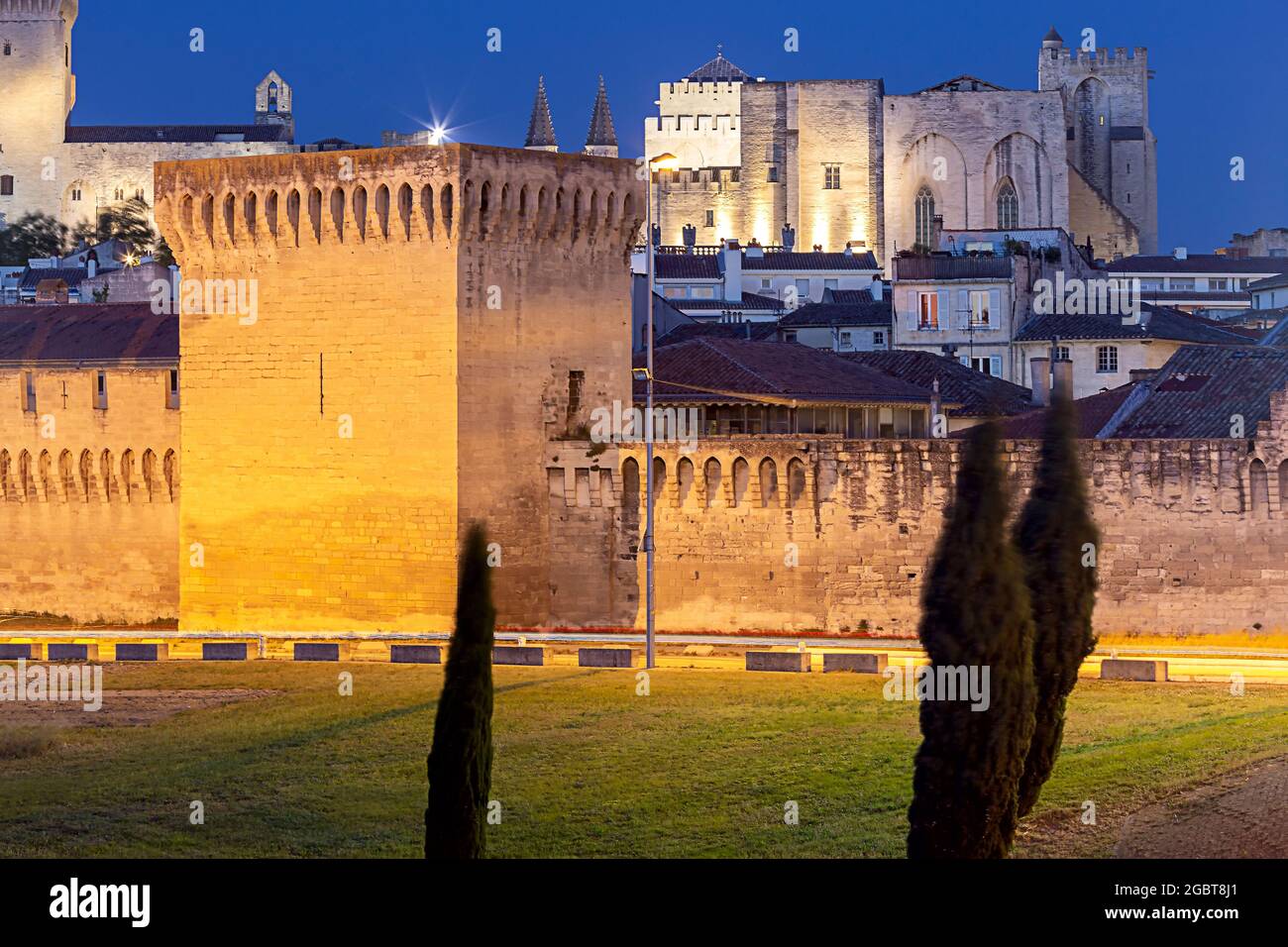 The towers spiers the facades of old medieval houses in the historic ...