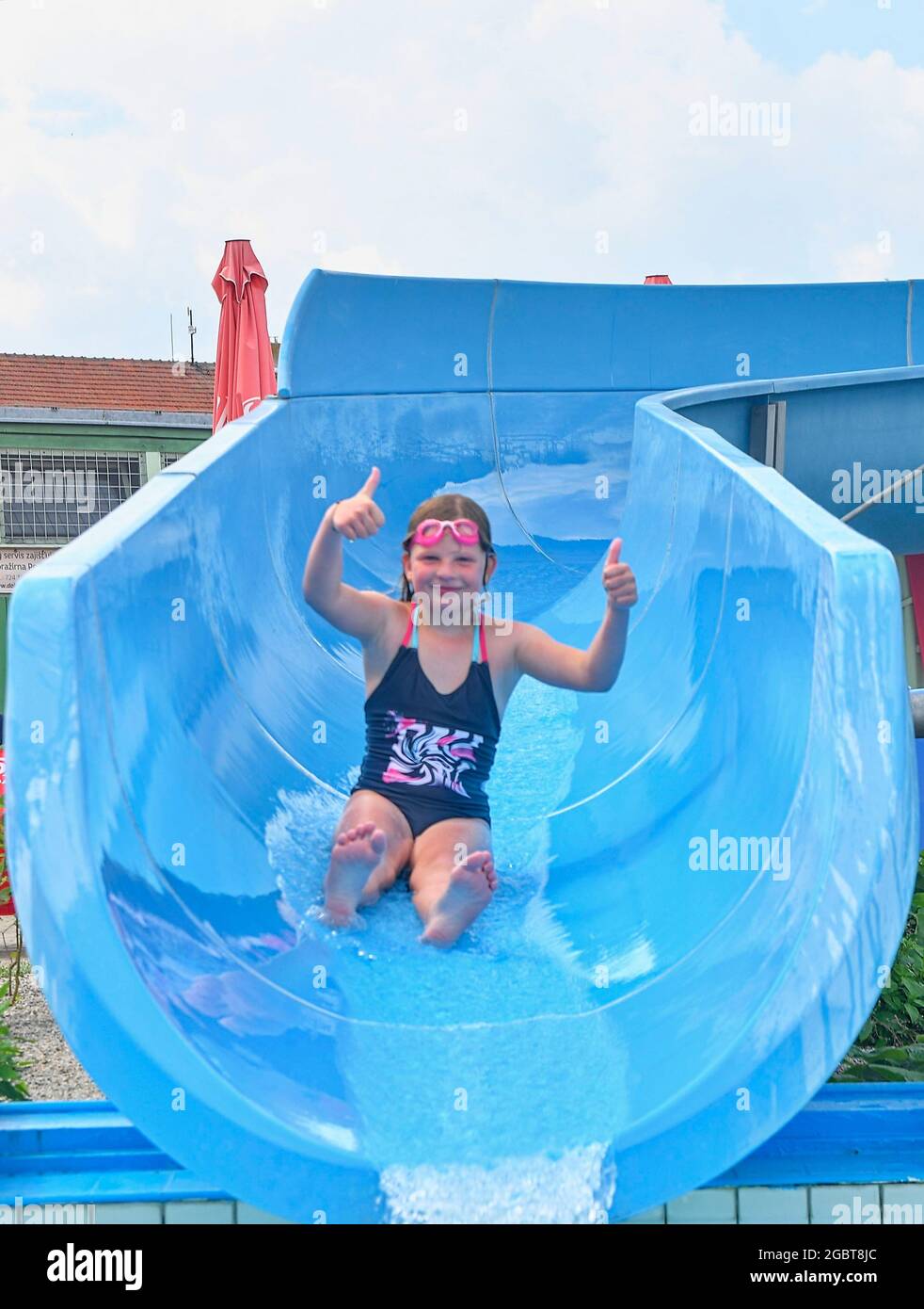 Pool Slide High Resolution Stock Photography and Images - Alamy