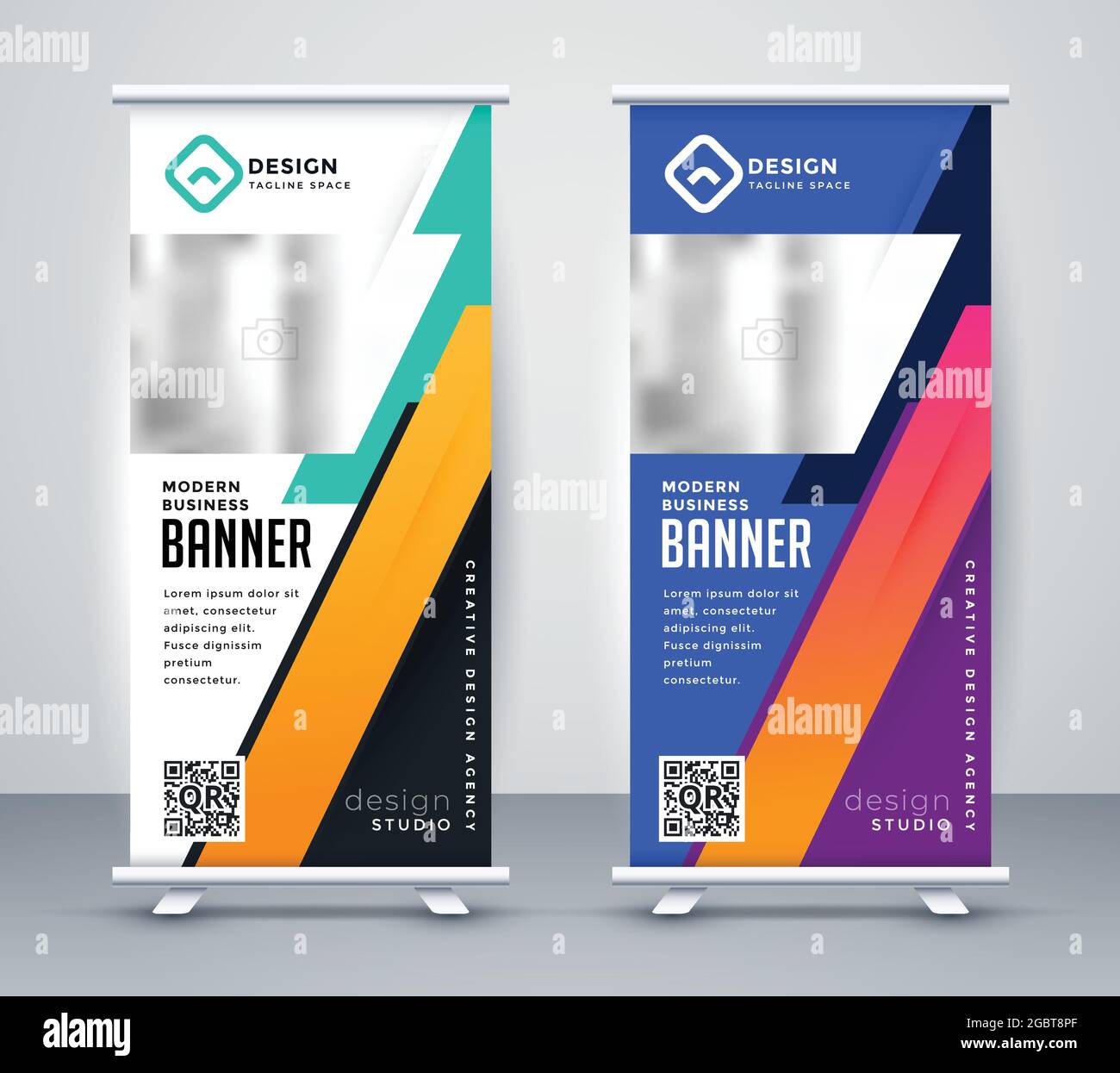 Standee Roll Up Banner Design High Resolution Stock Photography and ...