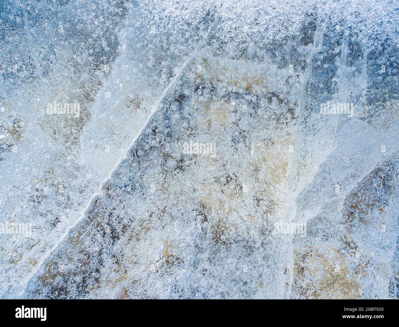 White shot waterfall in snowy hi-res stock photography and images - Alamy
