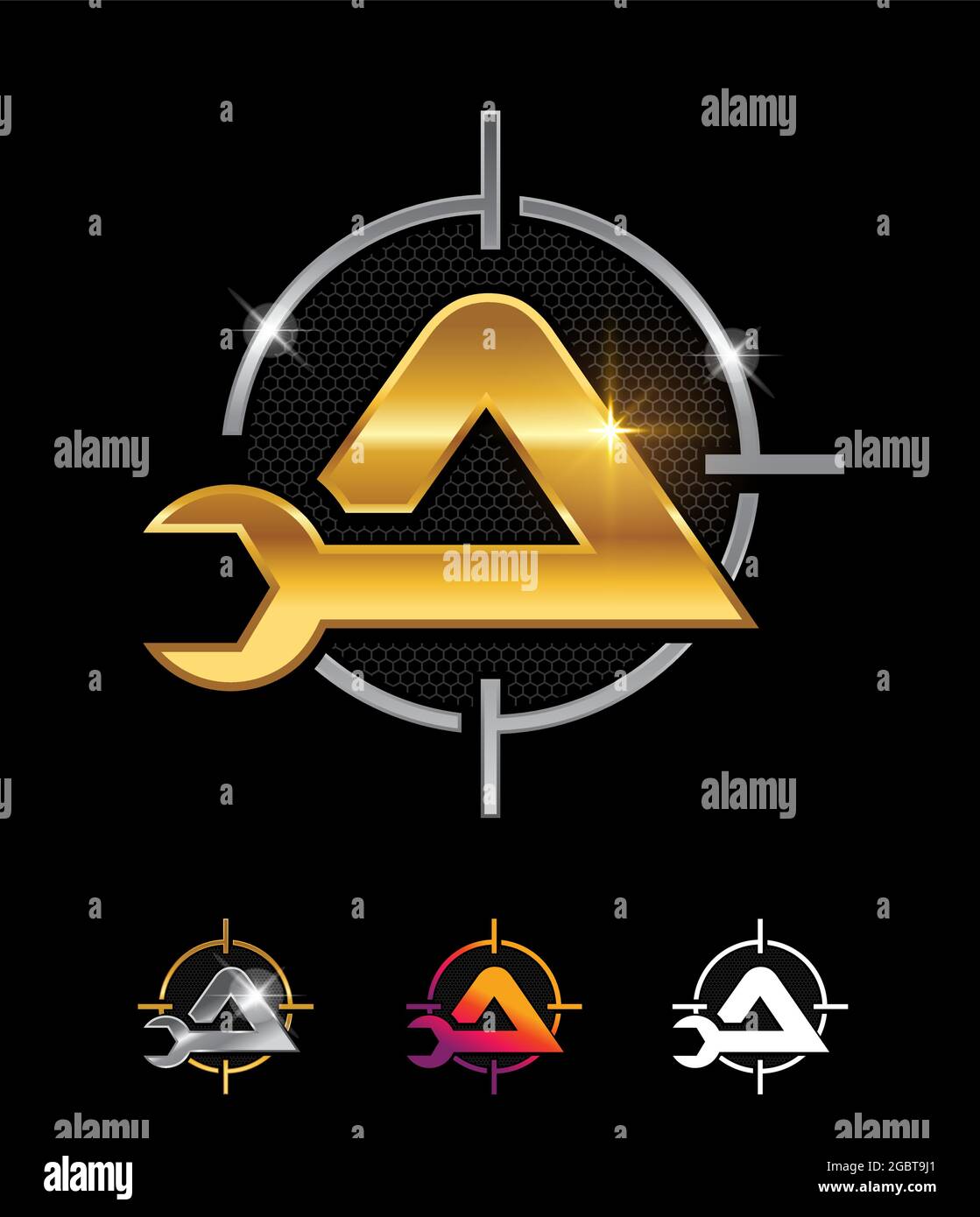 Mechanic Logo Stock Vector Images - Alamy