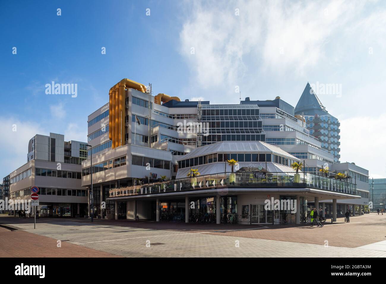 the public library at the Binnenrotte, Rotterdam, the Netherlands Stock ...