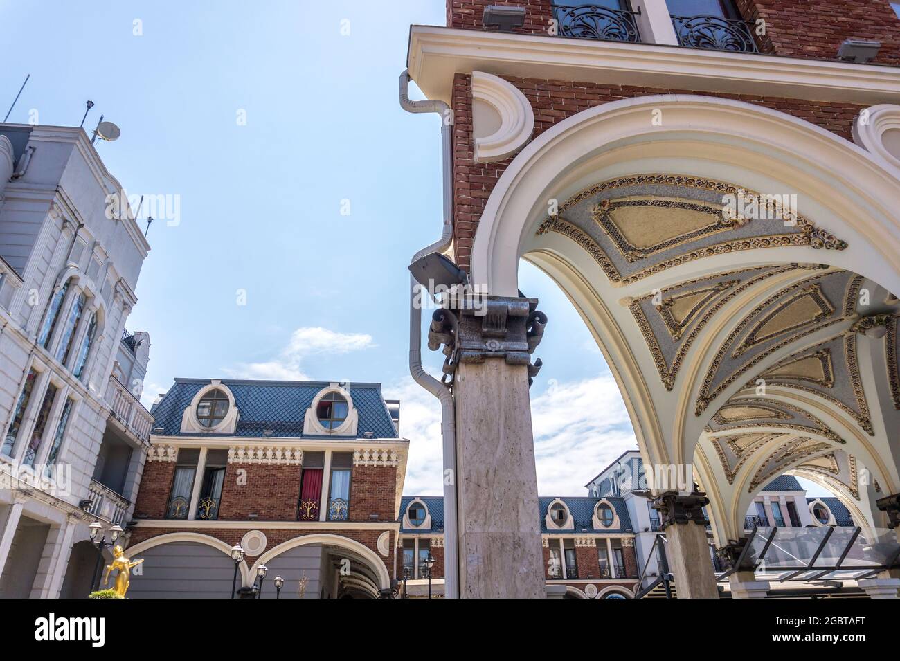 BATUMI, ADJARA, GEORGIA - JULY 2, 2021: The Batumi Piazza is a famous ...