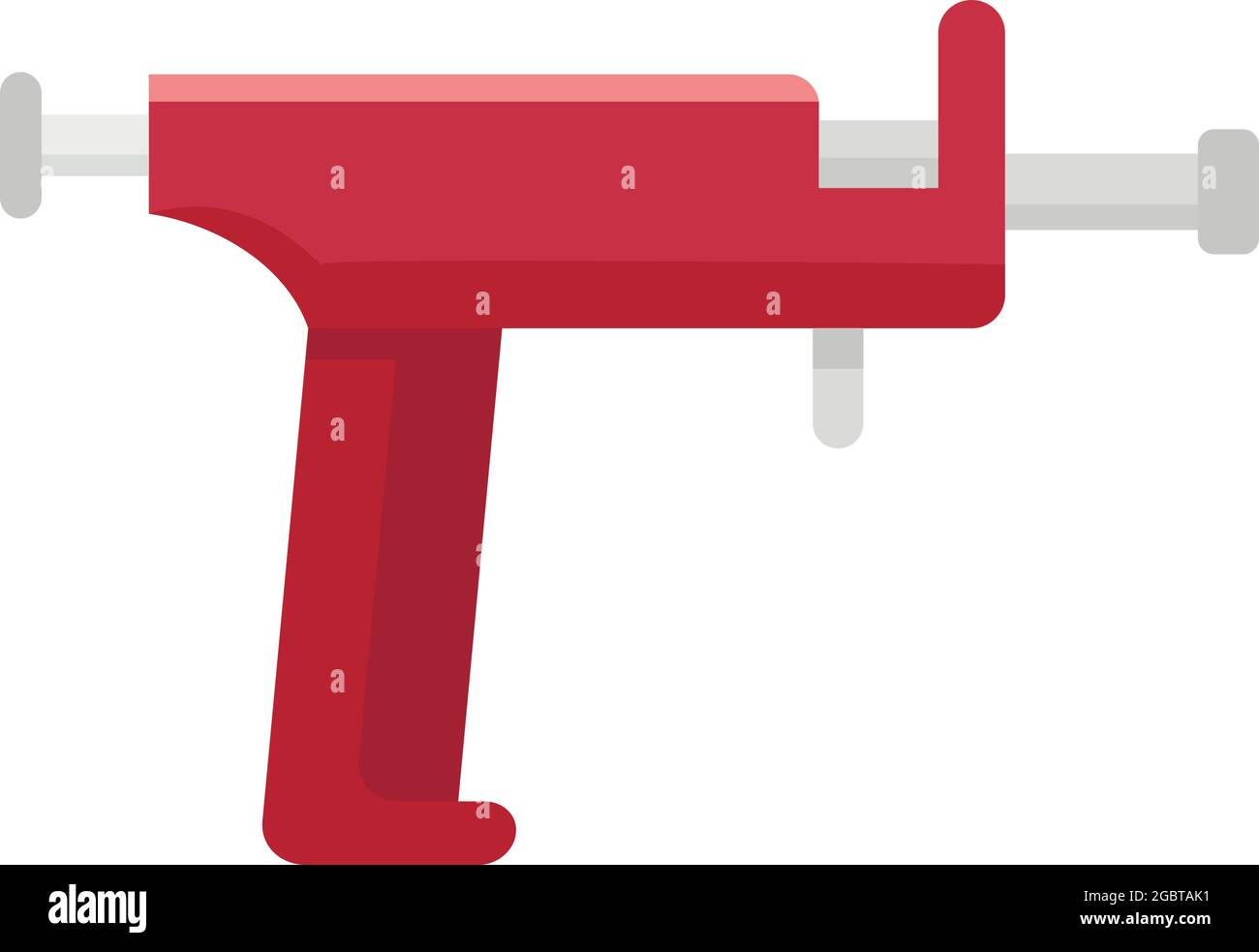 Tattoo gun icon. Flat illustration of tattoo gun vector icon isolated ...