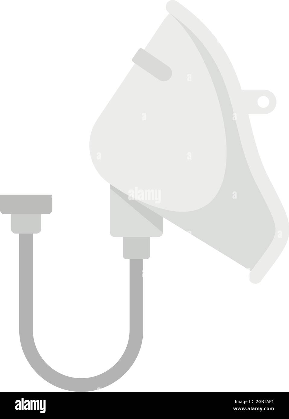 Anesthesia mask icon. Flat illustration of anesthesia mask vector icon ...