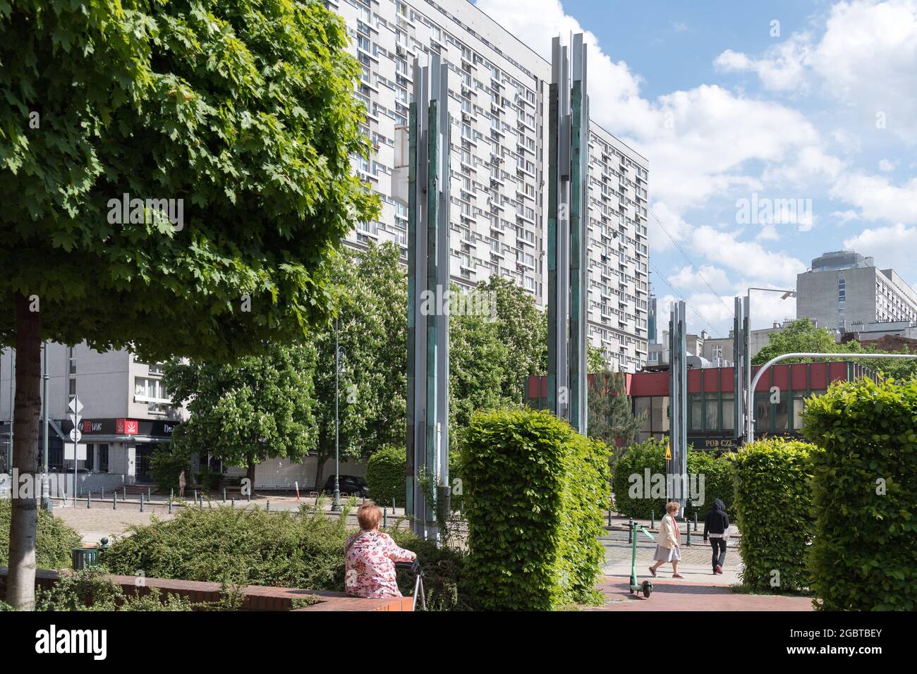 The Path of Remembrance a symbol of wooden footbridge linking two parts ...