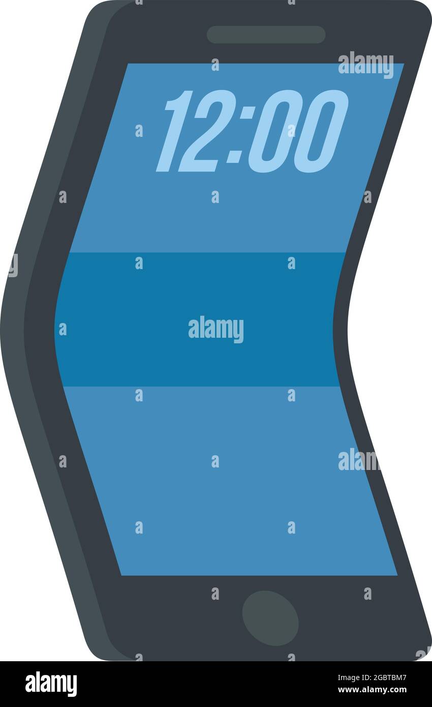 Adaptive flexible screen icon. Flat illustration of adaptive flexible ...