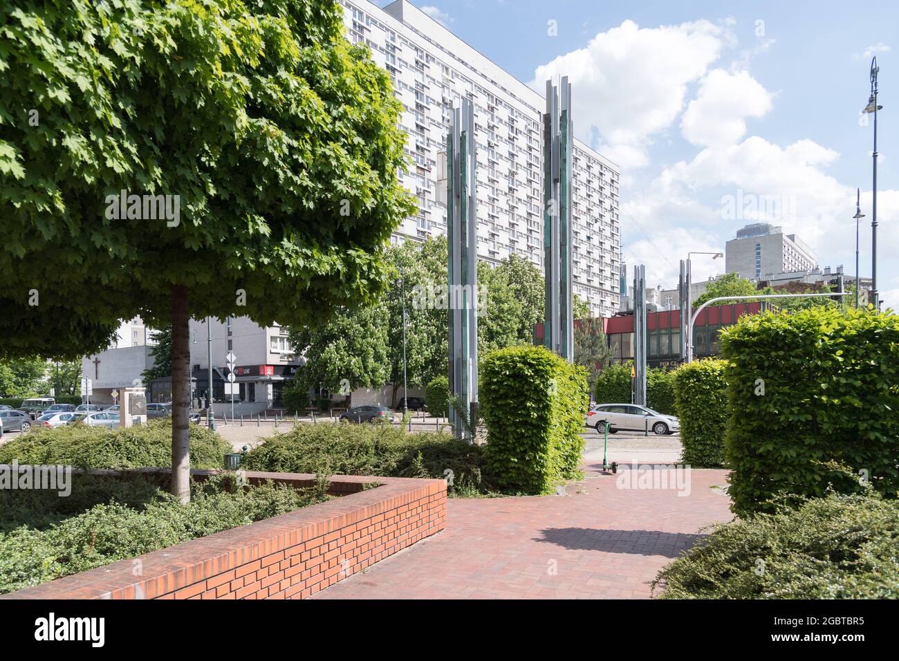 The Path of Remembrance a symbol of wooden footbridge linking two parts ...