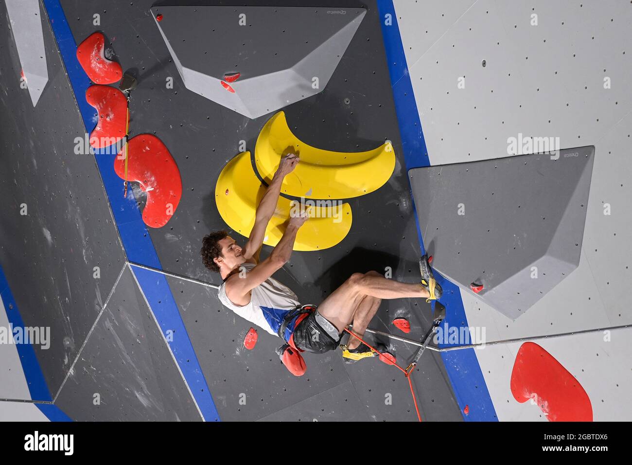 Tokyo, Japan. 05th Aug, 2021. Czech climber Adam Ondra competes during ...