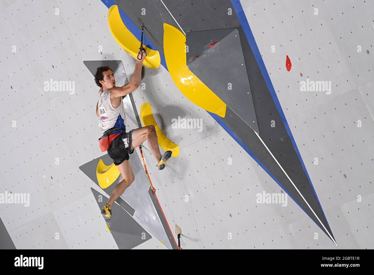 Tokyo, Japan. 05th Aug, 2021. Czech climber Adam Ondra competes during ...