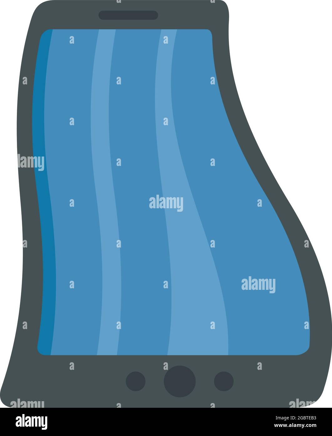 Modern flex screen icon. Flat illustration of modern flex screen vector ...