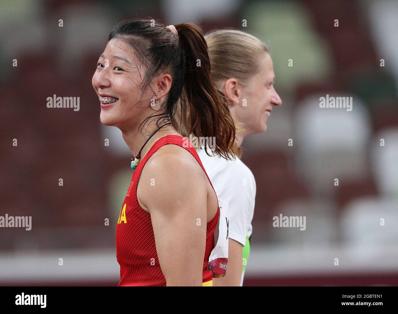 Tokyo, Japan. 5th Aug, 2021. Xu Huiqin of China reacts during the Women ...
