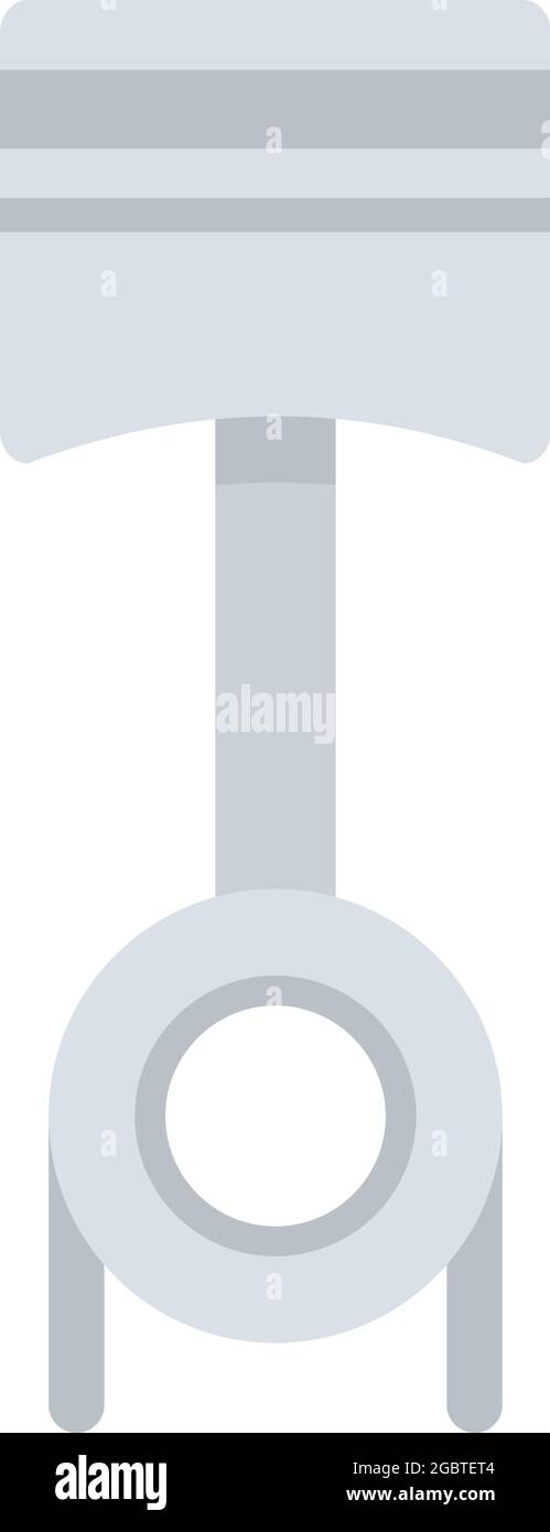 Car engine piston icon. Flat illustration of car engine piston vector ...