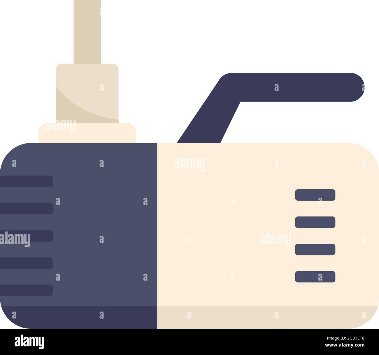 Electric vehicle repair tool icon. Flat illustration of electric ...