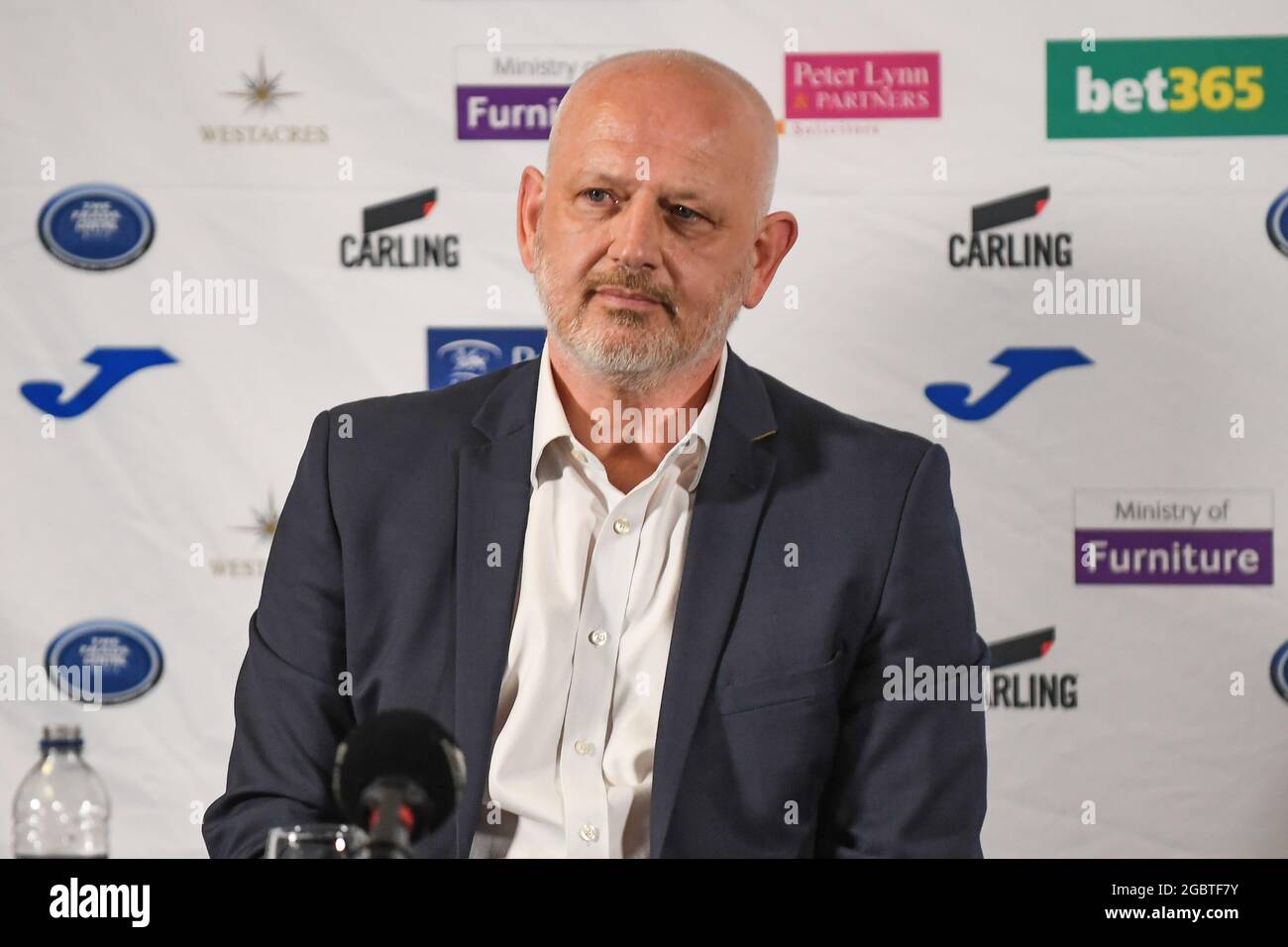 CEO Julian Winter at Swansea City unveil of Russell Martin as new head ...