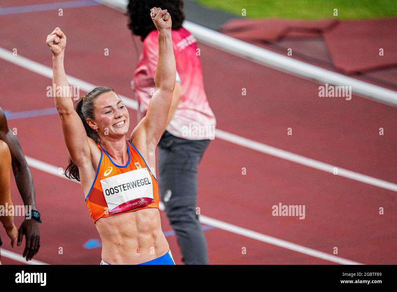 Emma oosterwegel of the netherlands celebrates her bronze medal after ...
